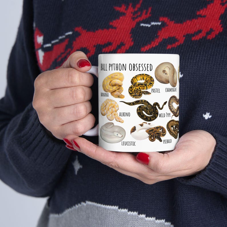 Ball Python Mug, Ball Python Morphs, Snake Morph, Python Mug, Snake ...