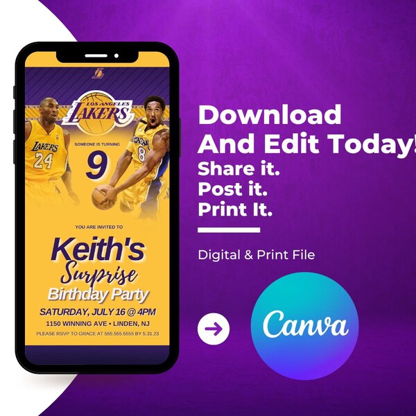 Basketball Invites - Etsy