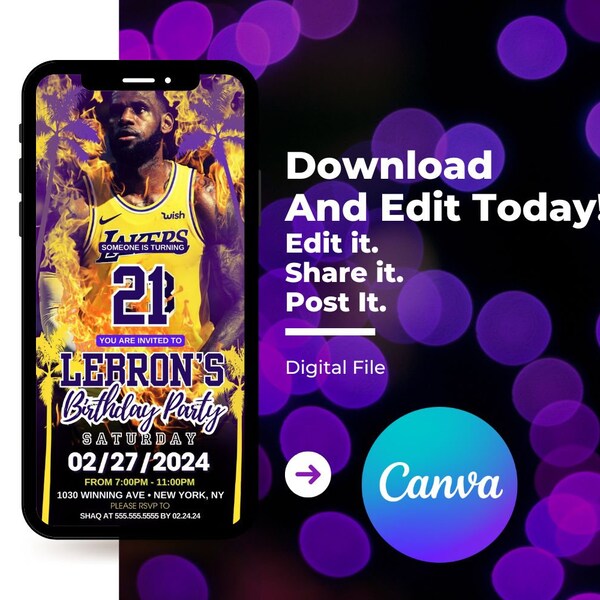 Lakers Party - Etsy