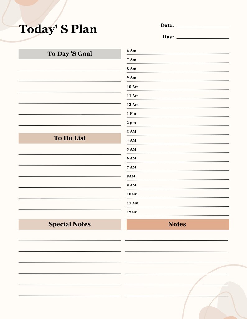Monthly Planner Habit Tracker Printable Planner Instant - Etsy
