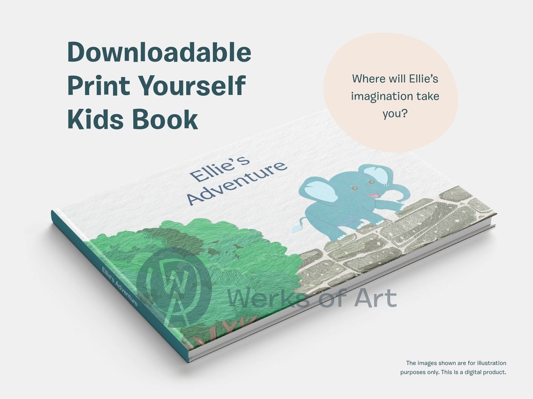 Instant Download Printable Kids Book: Ellie's Adventure - Etsy
