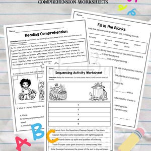 First Grade-kindergarten-preschool Reading Comprehension Activity ...