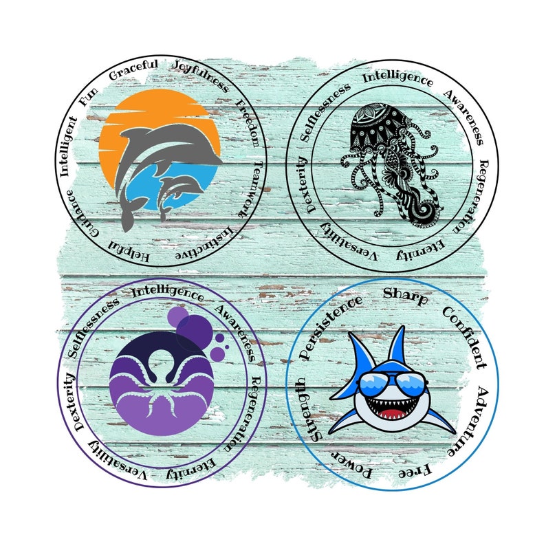 Ocean Animals Symbolism Meanings Spirit Animals 25 Designs Instant ...
