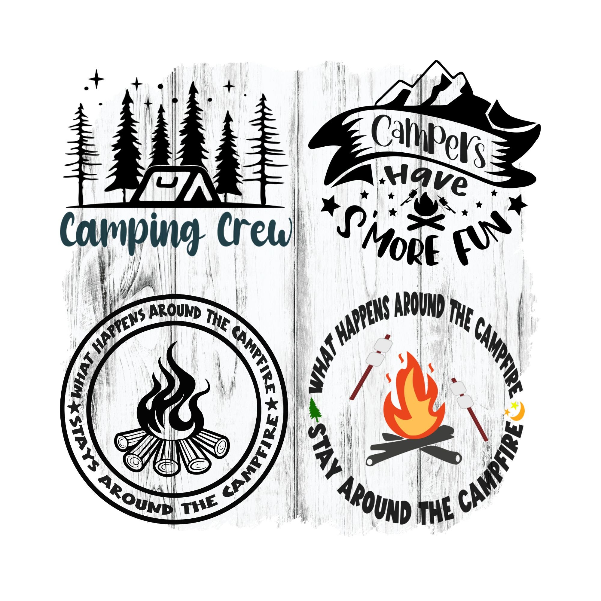 Camping SVG * S'mores * Glamping Queen * Princess * 16 Instant DOWNLOAD ...