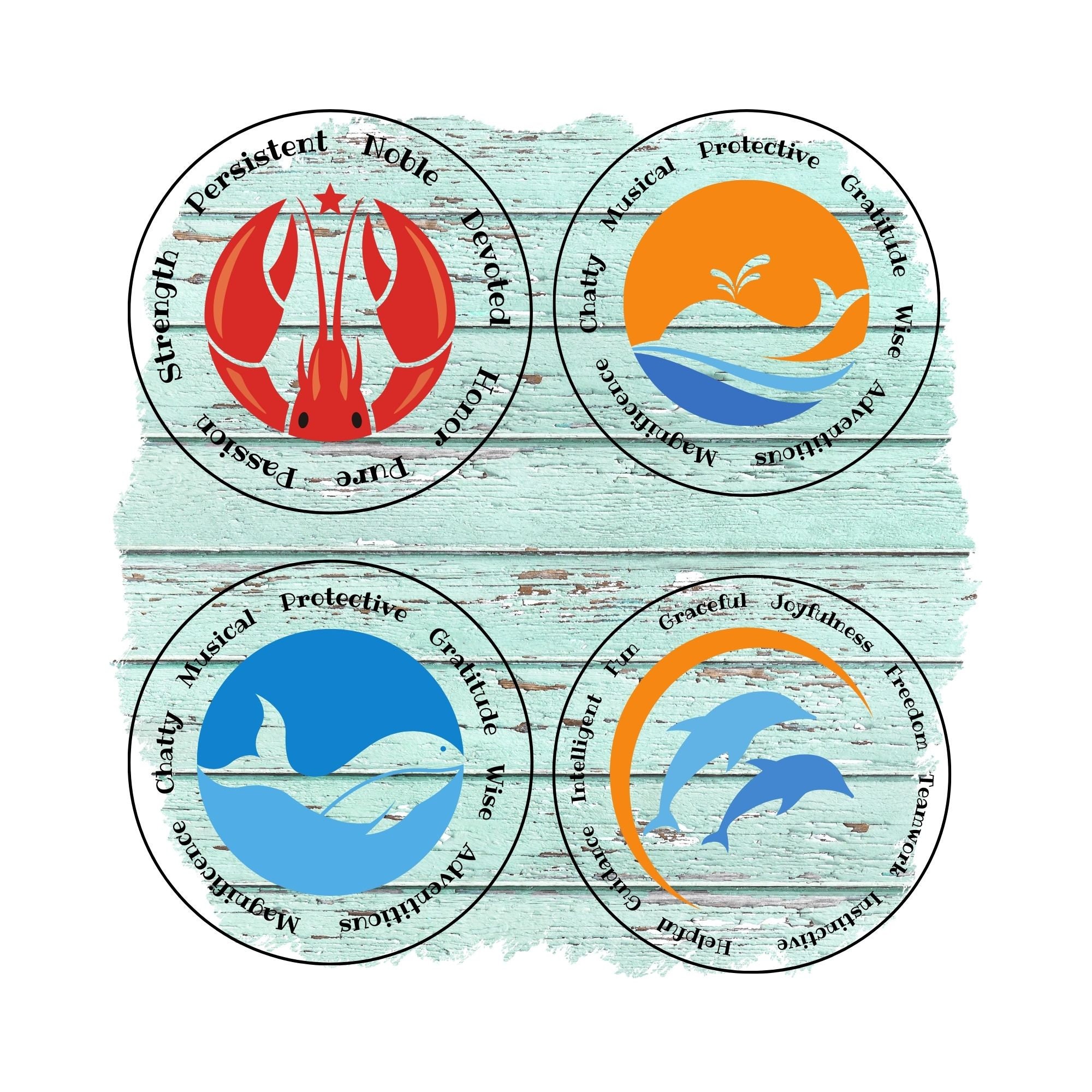 Ocean Animals Symbolism Meanings Spirit Animals 25 Designs Instant ...