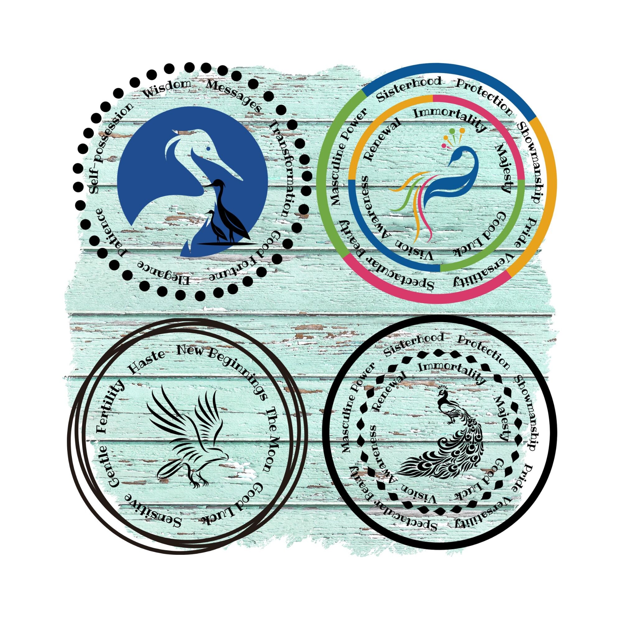 Birds Spirit Birds Bird SVG Symbolism 25 Designs Instant DOWNLOAD Great ...