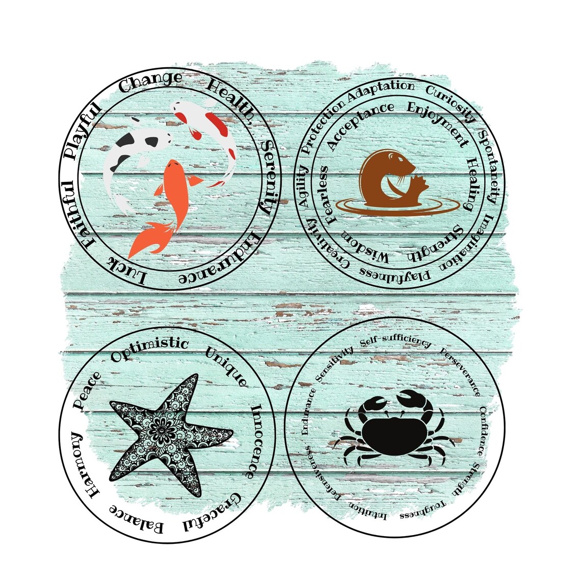 Ocean Animals Symbolism Meanings Spirit Animals 25 Designs Instant ...