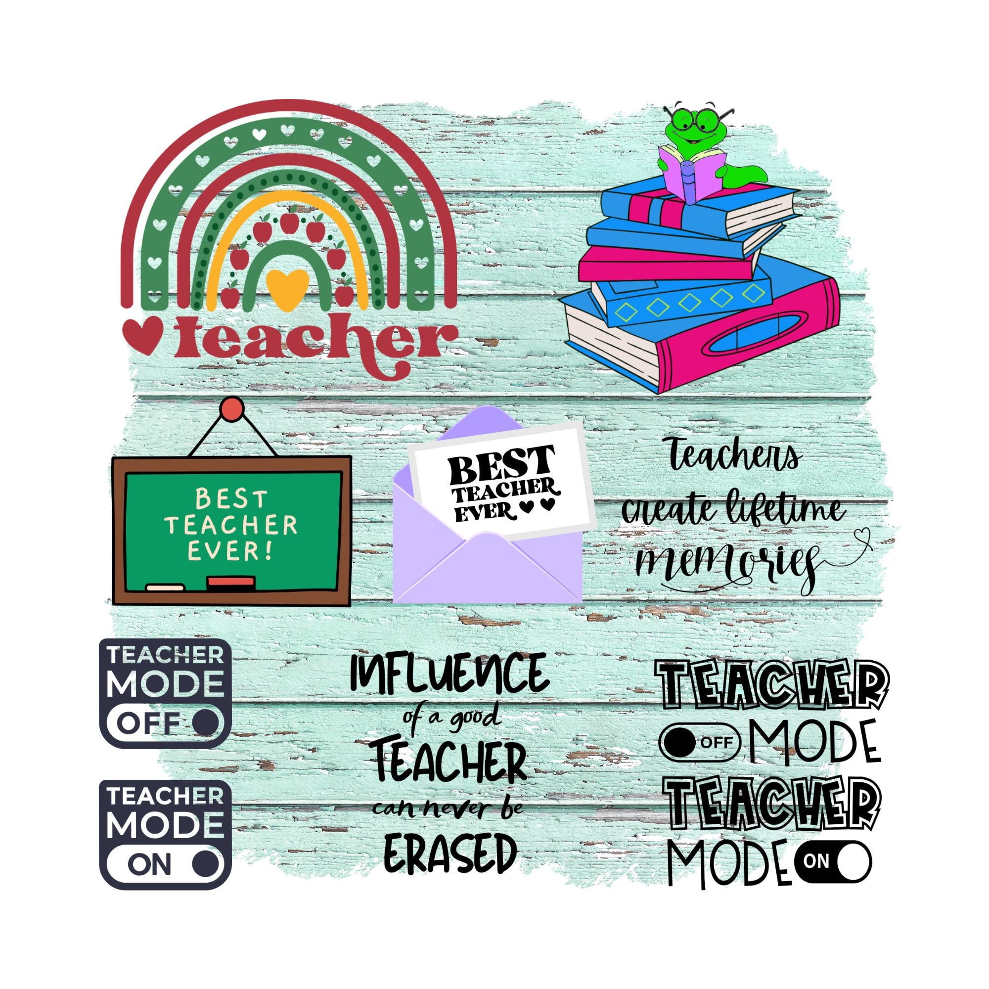 Teacher SVG Bundle Classroom SVG School Svg 76 Designs Instant DOWNLOAD ...