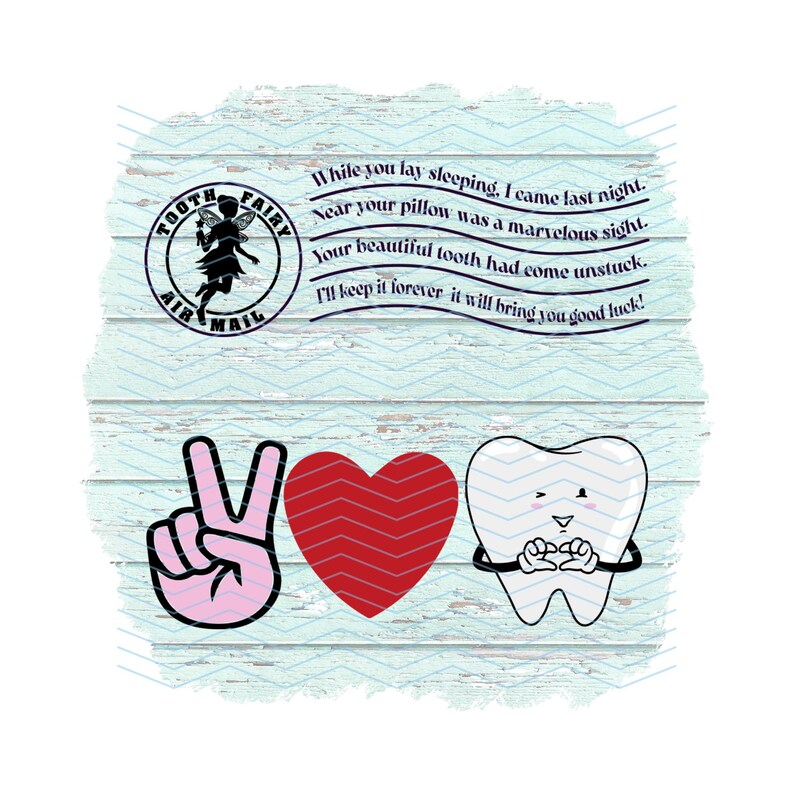 Tooth Fairy SVG *BONUS* Tooth Fairy Chart + Certificate *10 Designs ...