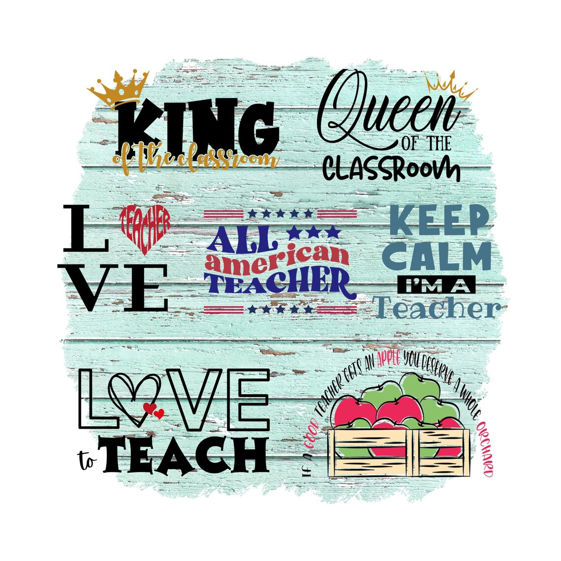 Teacher SVG Bundle Classroom SVG School Svg 76 Designs Instant DOWNLOAD ...