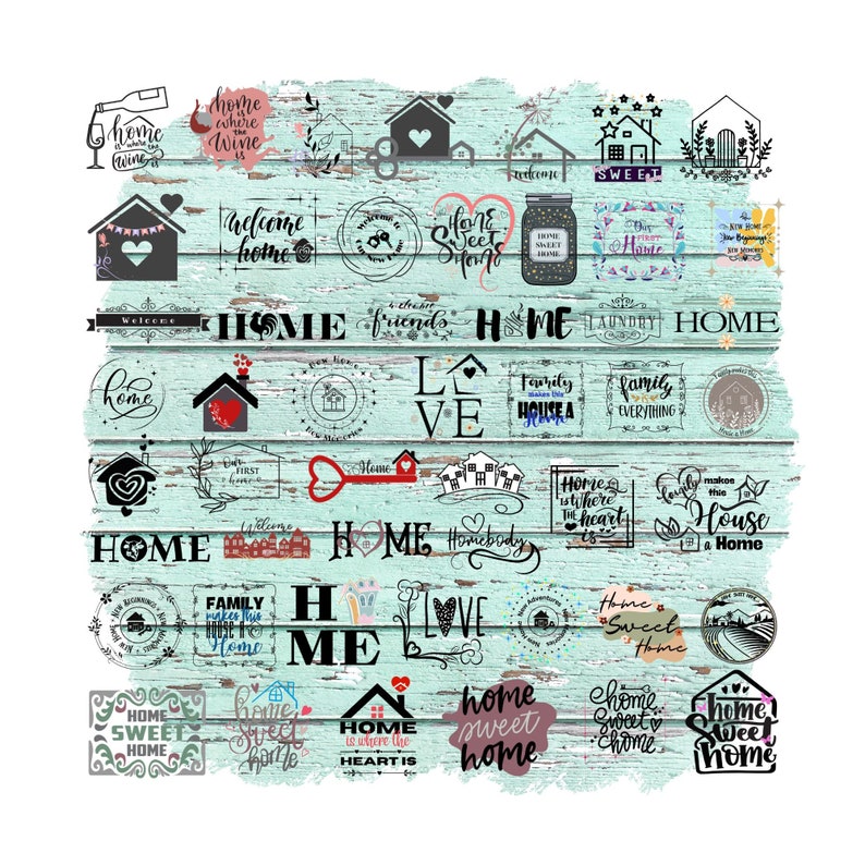 Home SVG * House * New Home * Home Sweet Home * 50 Designs* Instant ...