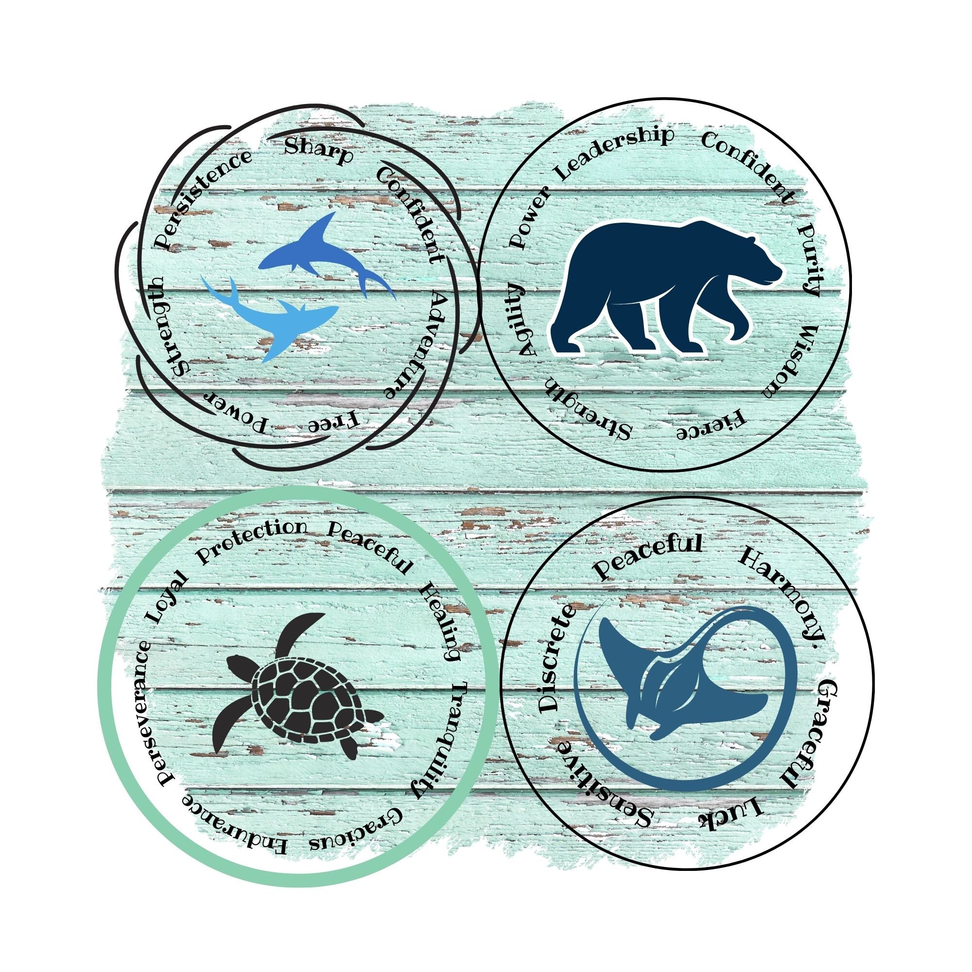 Ocean Animals Symbolism Meanings Spirit Animals 25 Designs Instant ...