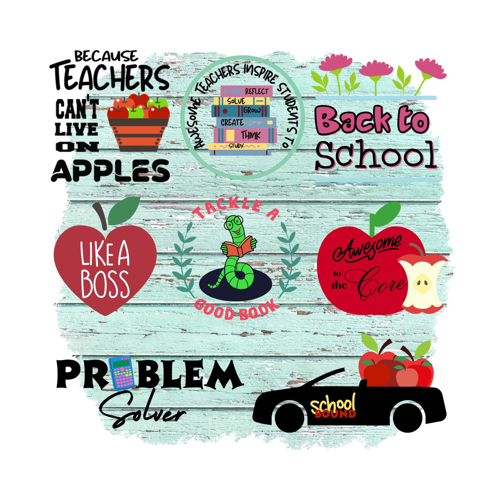 Teacher SVG Bundle * Classroom SVG * School Svg * 76 Designs* Instant ...