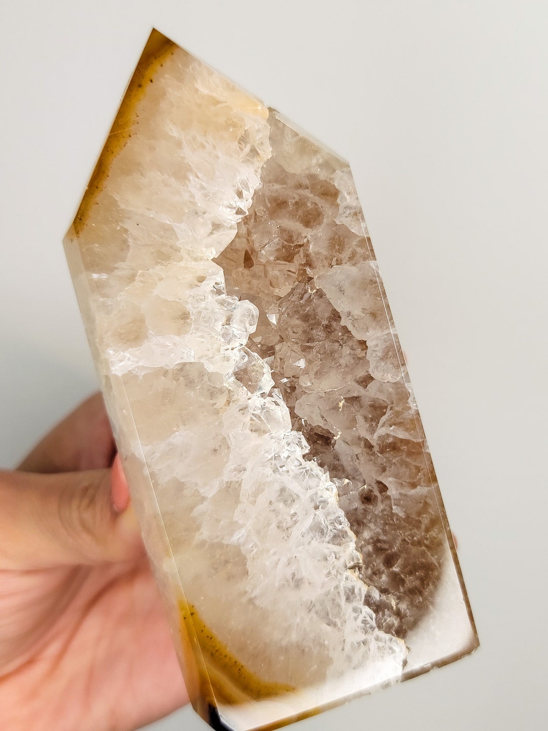 Polished Agate Geode Tower Geode Crystals Crystal Healing Crystal ...