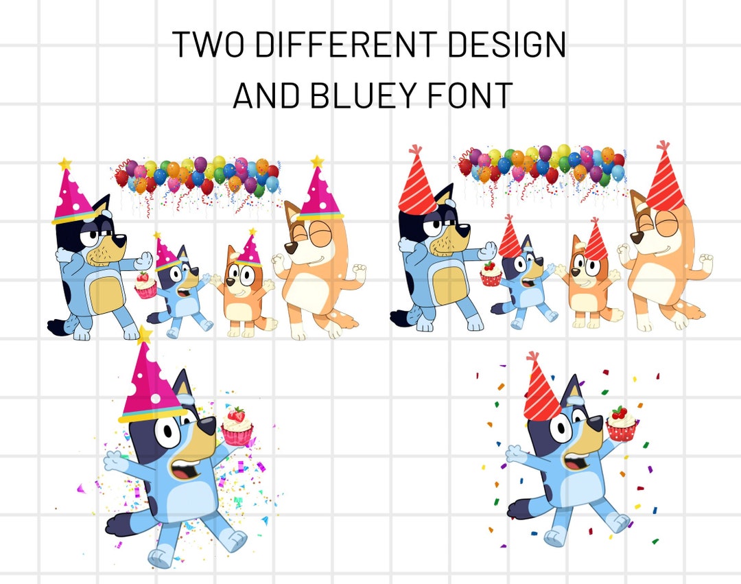 Bluey Family Party Png Bluey Birthday PNG Bluey Party Png - Etsy Denmark