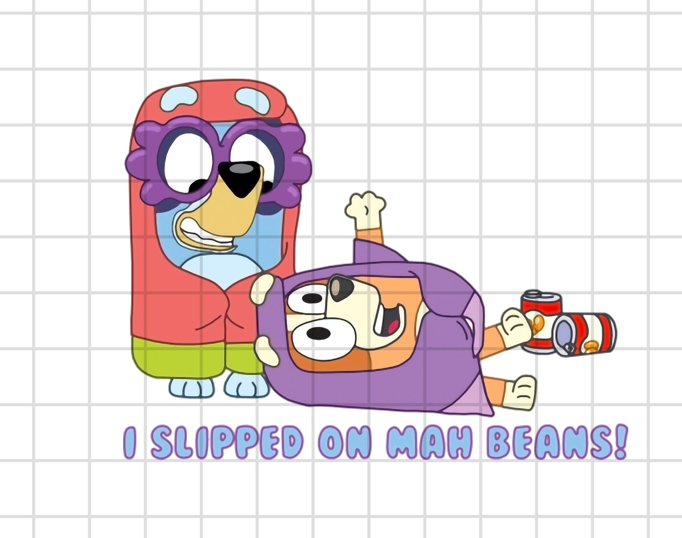 I Slipped on My Beans PNG Bluey Bingo Png Bluey Family Png - Etsy Norway