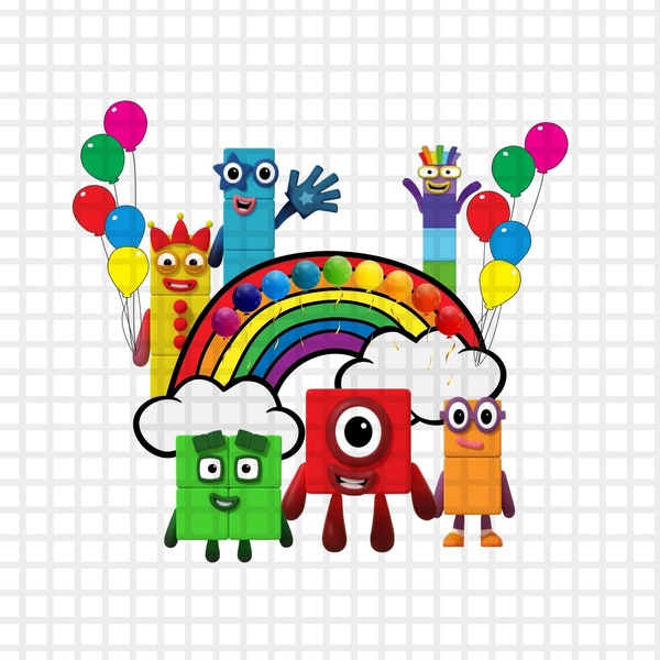 Numberblocks Png - Etsy