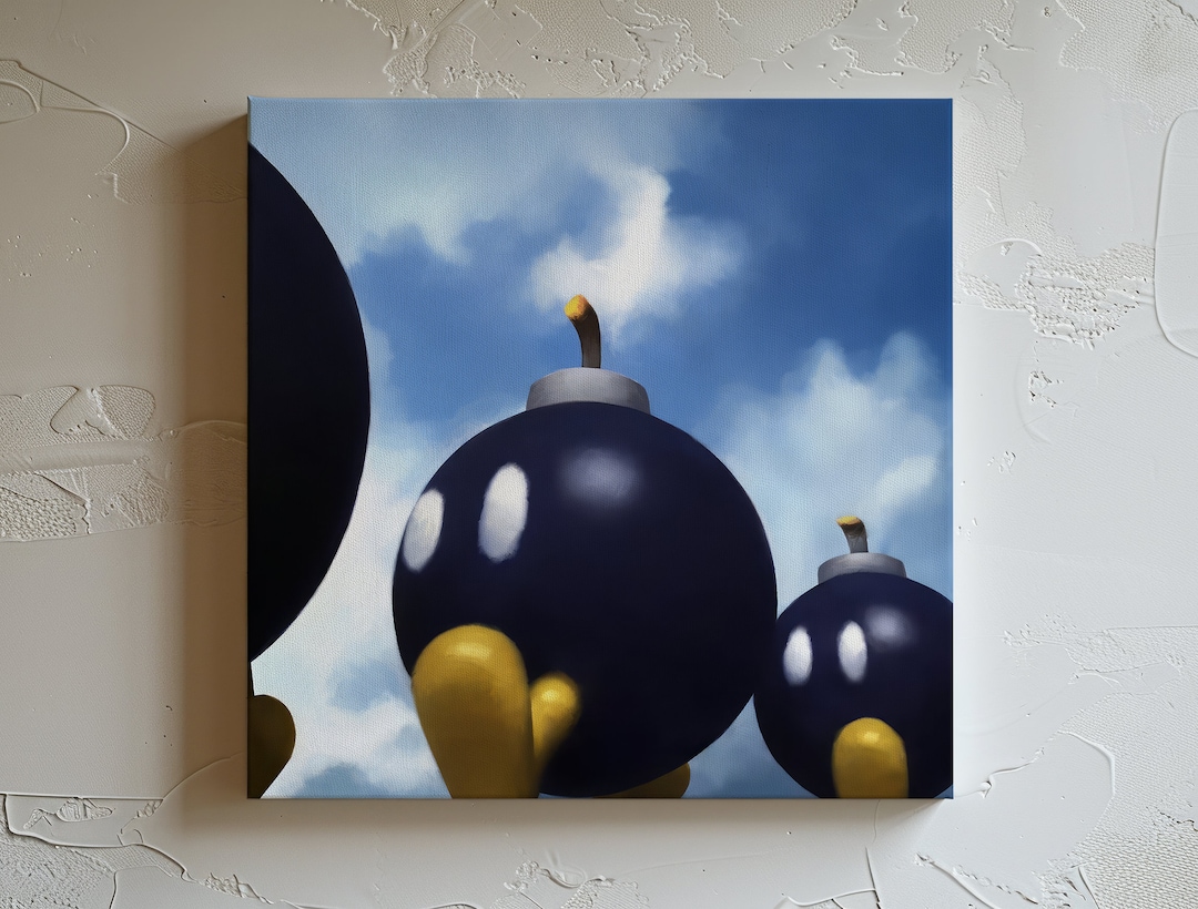 Bob-omb Battlefield - Super Mario 64 - Canvas - Etsy