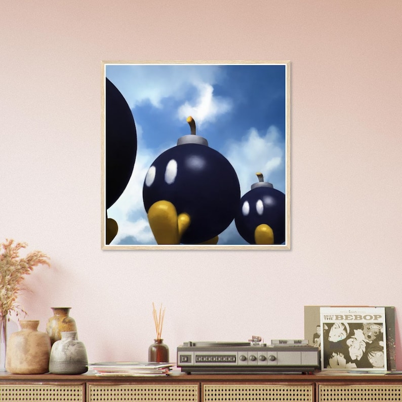 Bob-omb Battlefield - Super Mario 64 - Premium Matte Paper Wooden ...