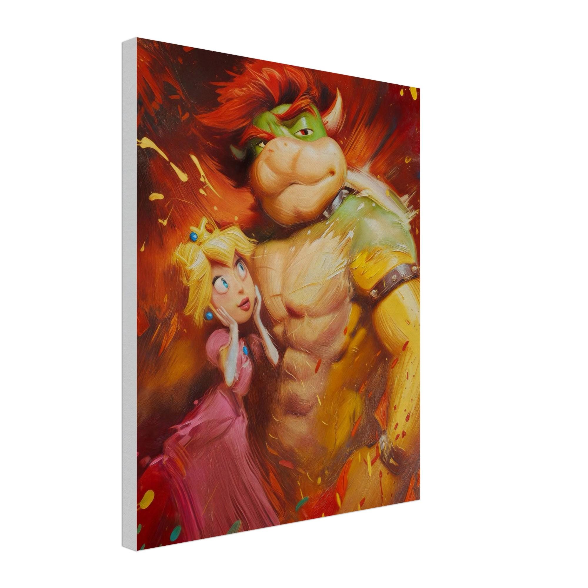 Bowser's Painting Canvas Art - Super Mario Galaxy Movie Wall Art - Etsy