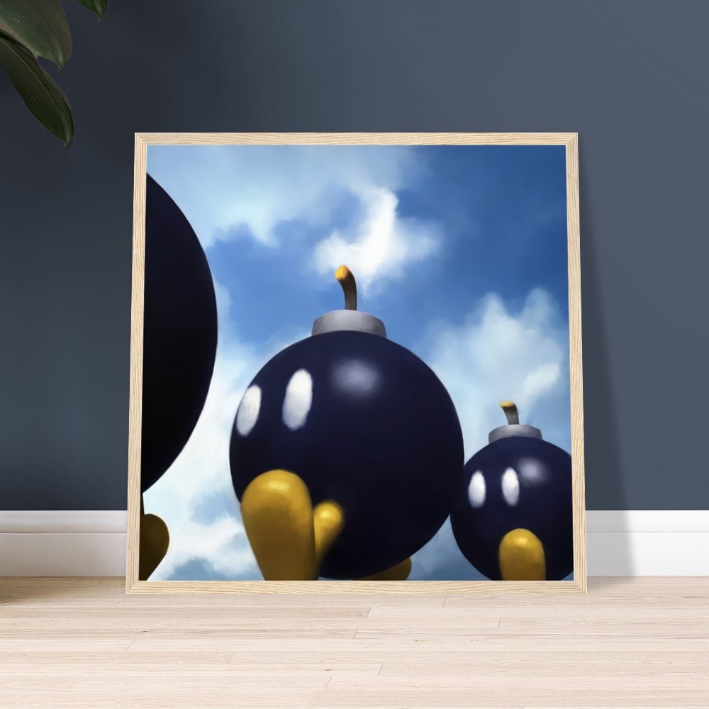 Bob-omb Battlefield - Super Mario 64 - Premium Matte Paper Wooden ...