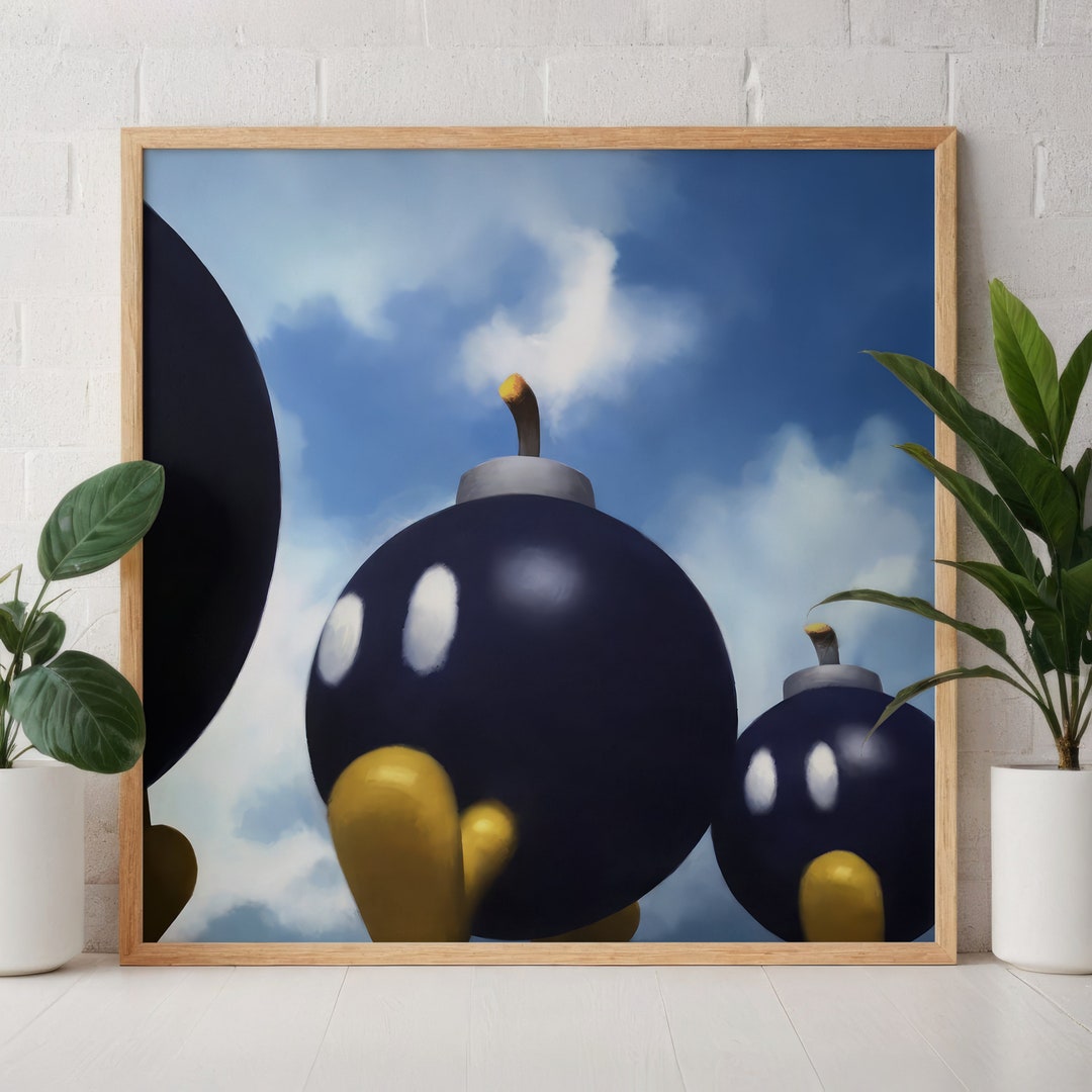 Bob-omb Battlefield - Super Mario 64 - Premium Matte Paper Wooden ...