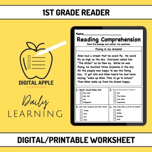 First Grade Reading Comprehension Worksheets Decodable Stories With ...