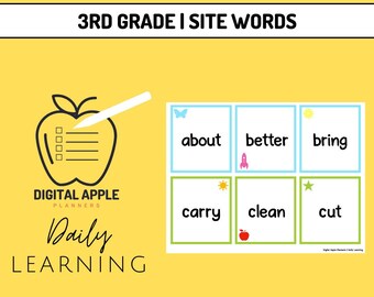 Printable Sight Word Flashcards, 2nd Grade Sight Words, High Frequency ...