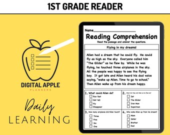 10 First Grade Reading Comprehension Worksheets Decodable Stories With ...