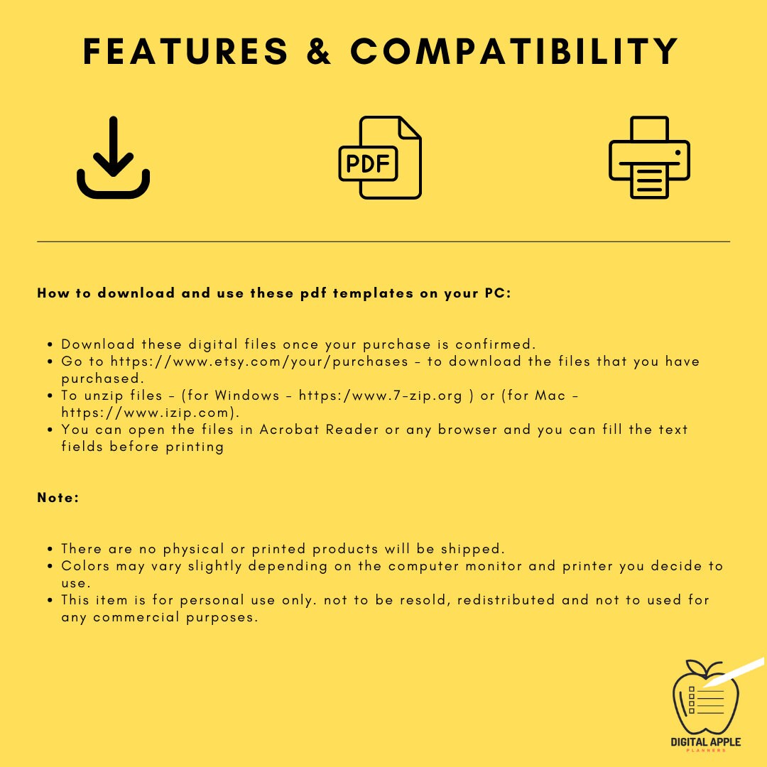 Digital Weekly Schedule Planner, Week Hourly Schedule, Landscape Week ...