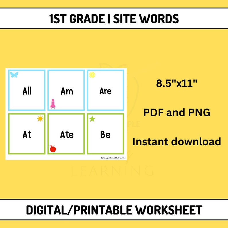 Printable Sight Word Flashcards, Kindergarten Sight Words, High ...