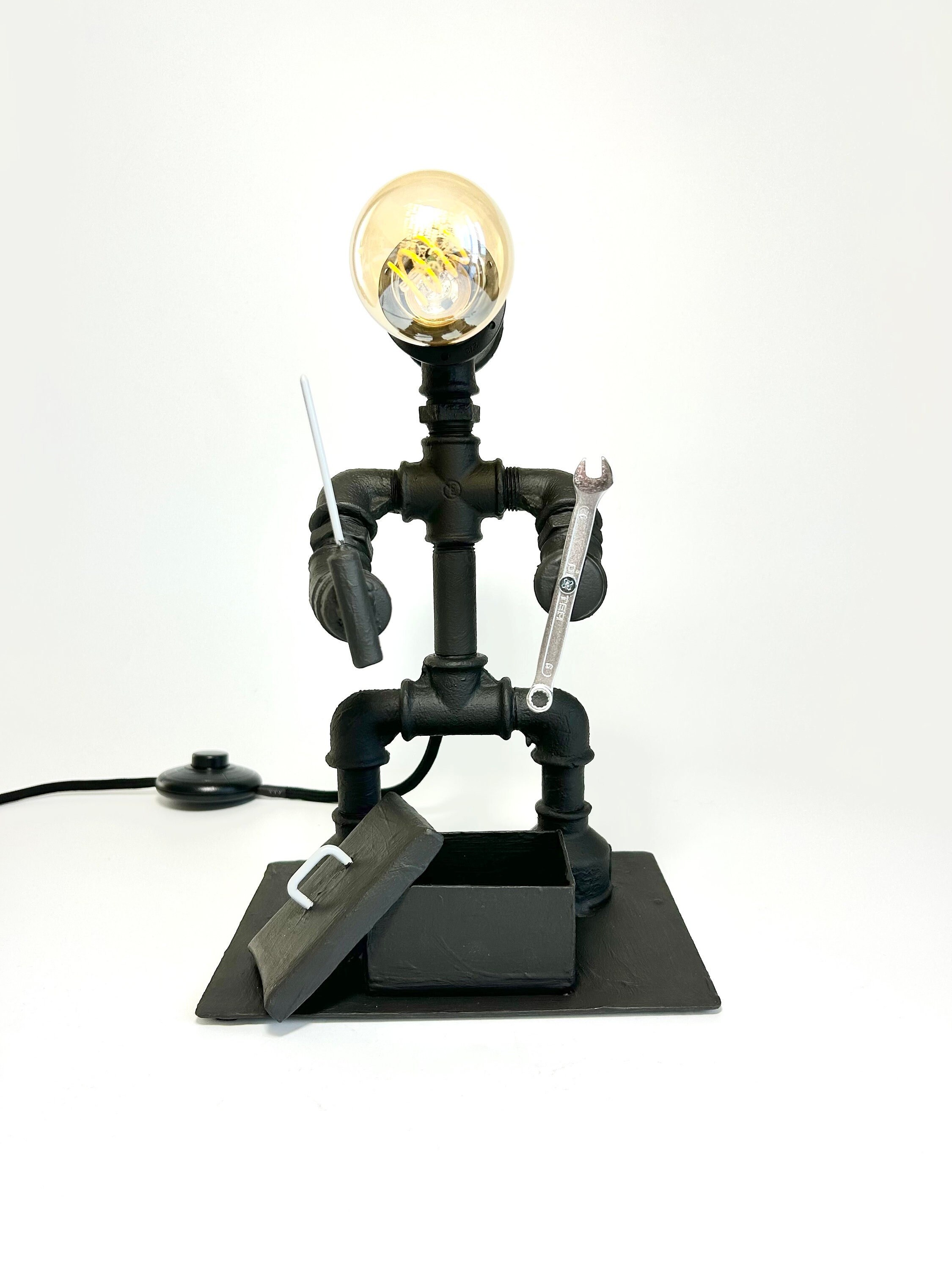 The Mechanic With Toolbox, Pipe Lamp, Home Decor, Perfect Gift, Gift ...