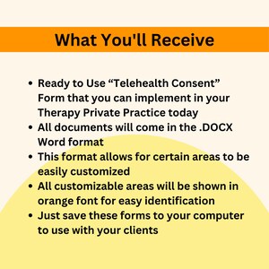 Telehealth Informed Consent Form - Therapy Private Practice Paperwork ...