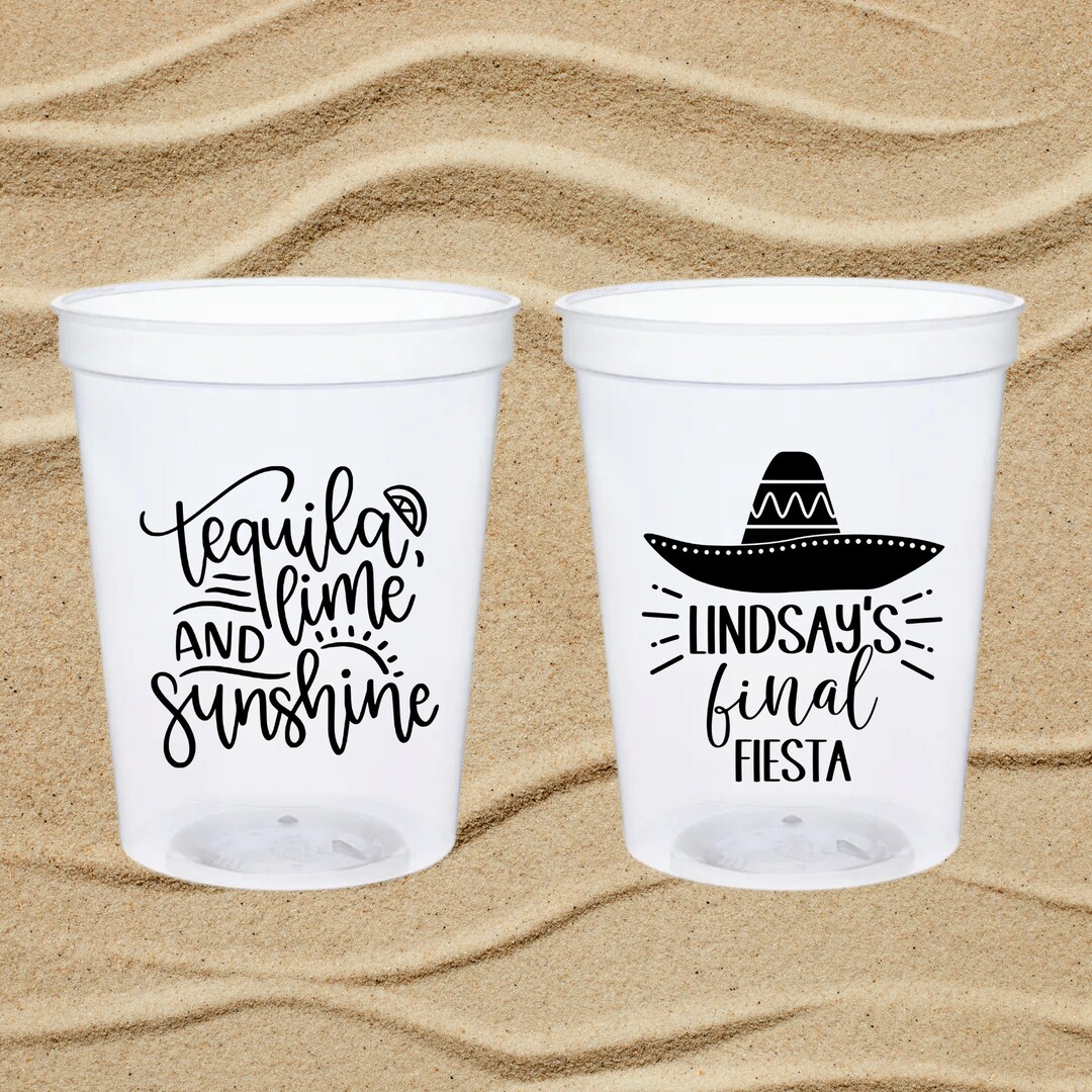 Bachelorette Cups. Fiesta Cups. Personalized Plastic Cups. - Etsy