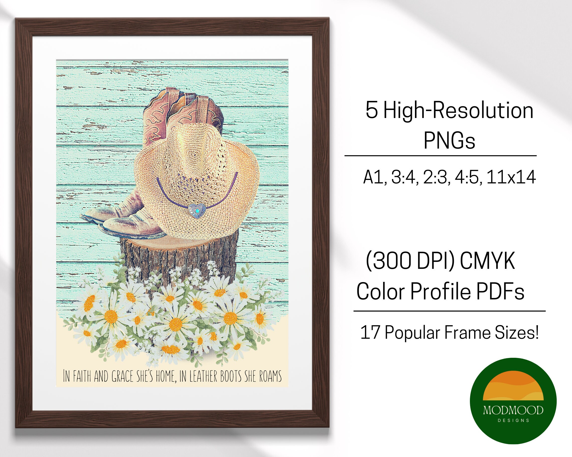 Coastal Cowgirl Printable Beachy Room Decor College Girl Apartment ...