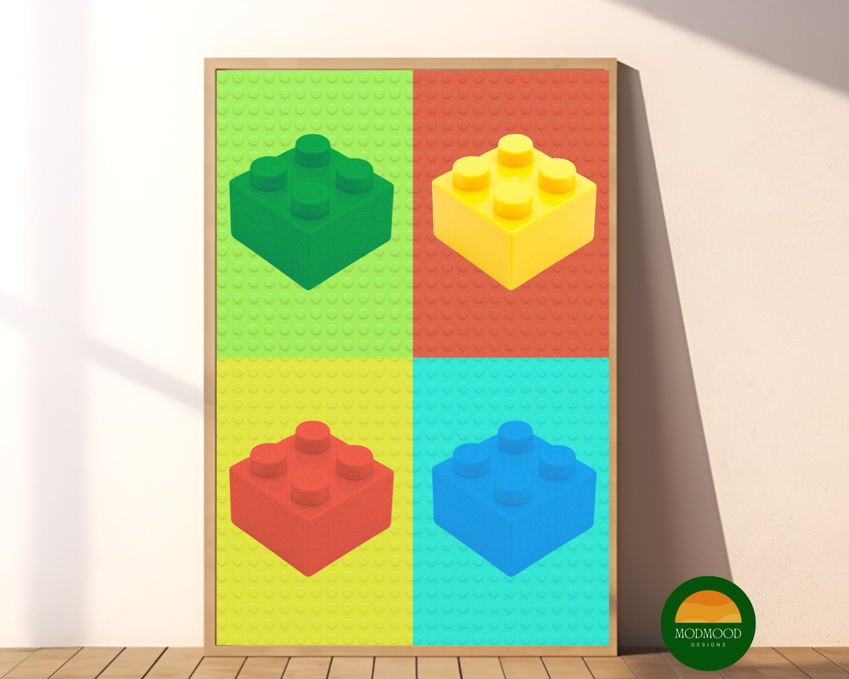 Toy Bricks Printable Art, Boys Room Decor, Building Blocks Poster ...