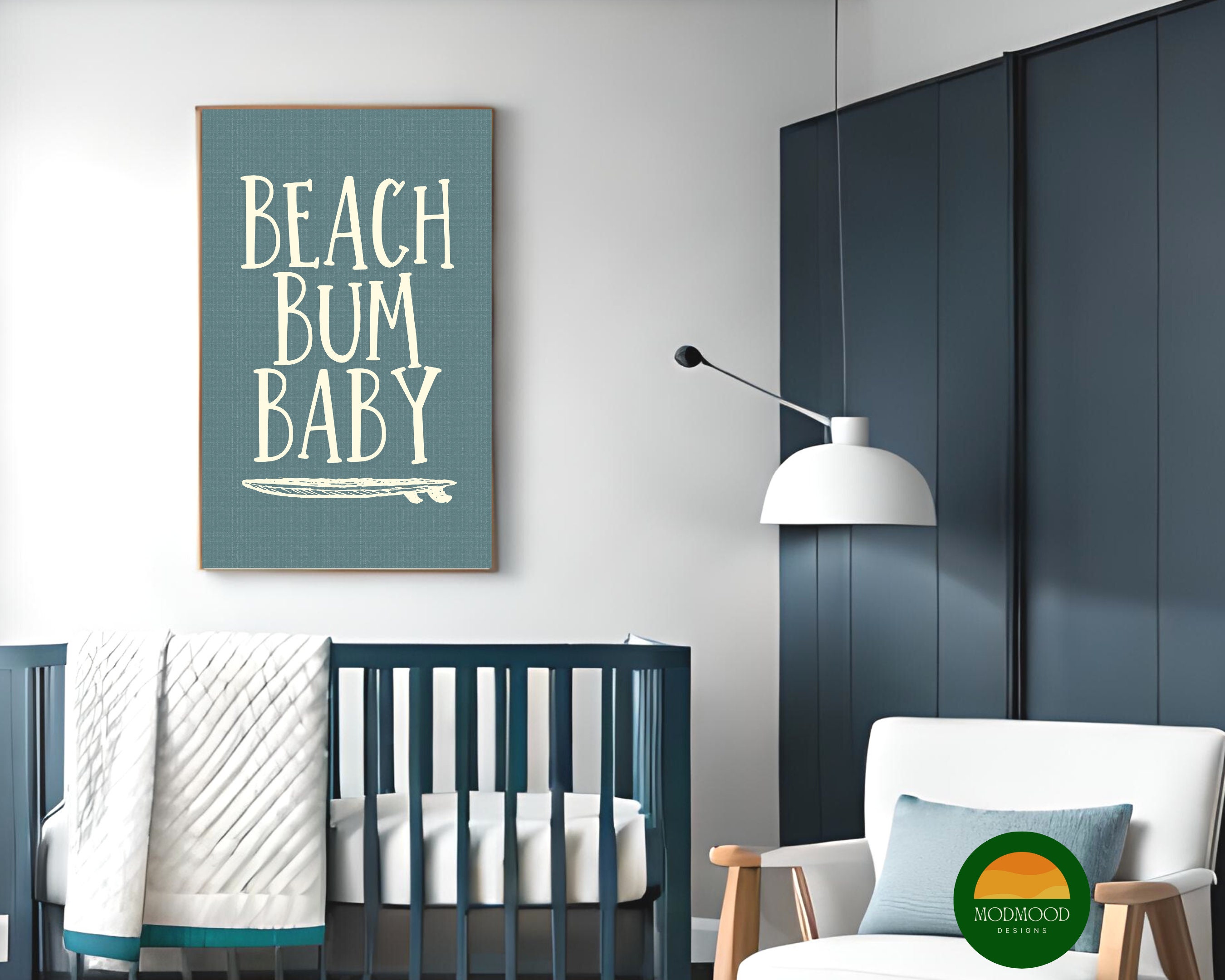 Surf Nursery Decor Ocean Theme Nursery Art Printable Surf Poster ...