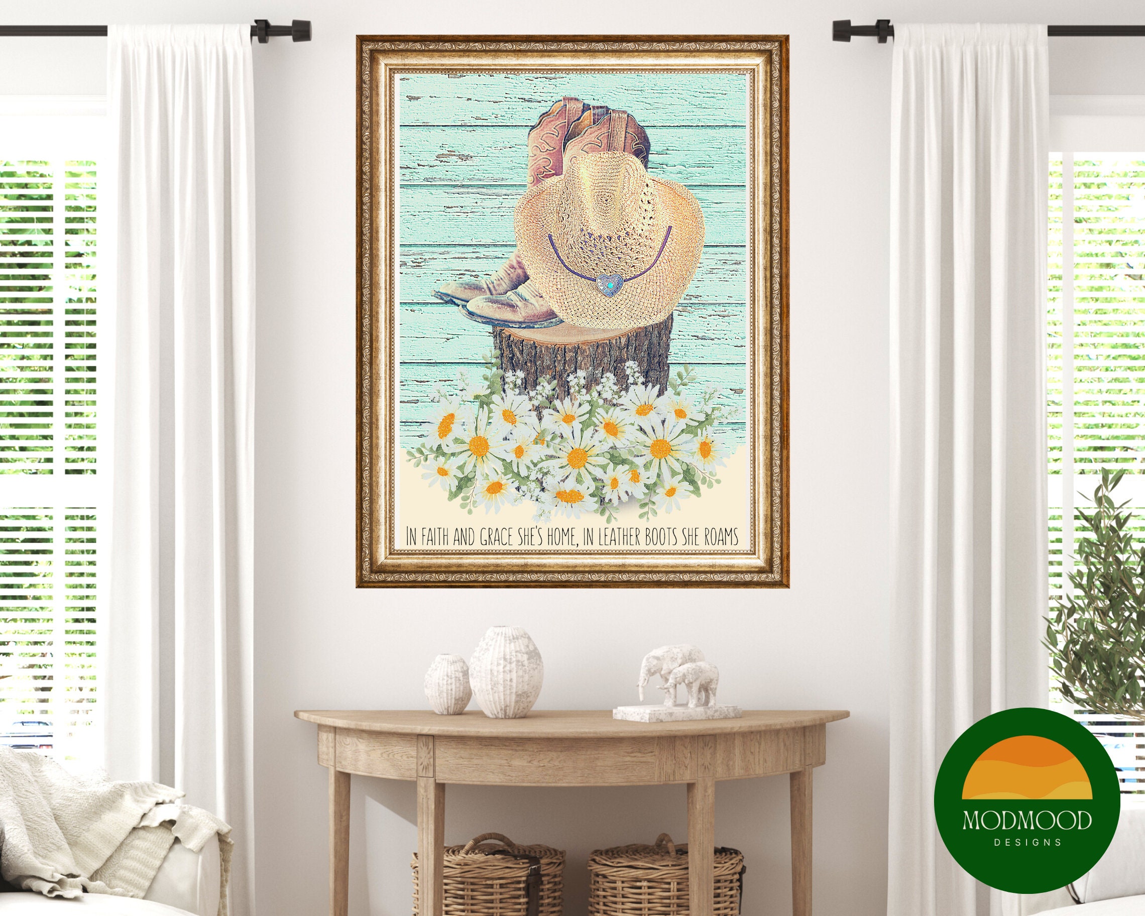 Coastal Cowgirl Printable Beachy Room Decor College Girl Apartment ...