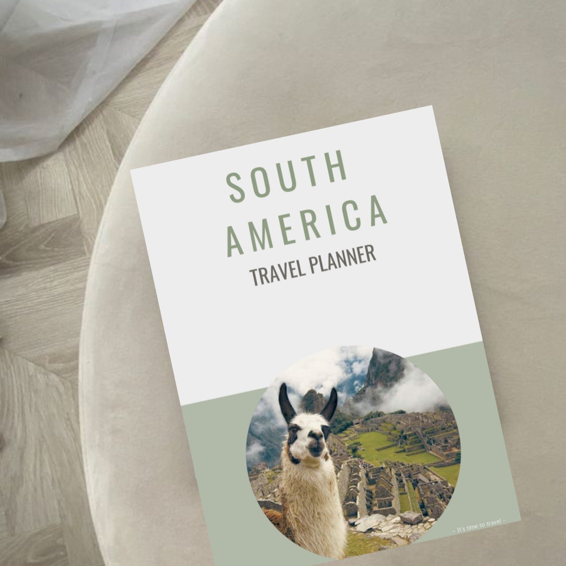 South America Travel Itinerary, Template Modern Minimal, Printable ...