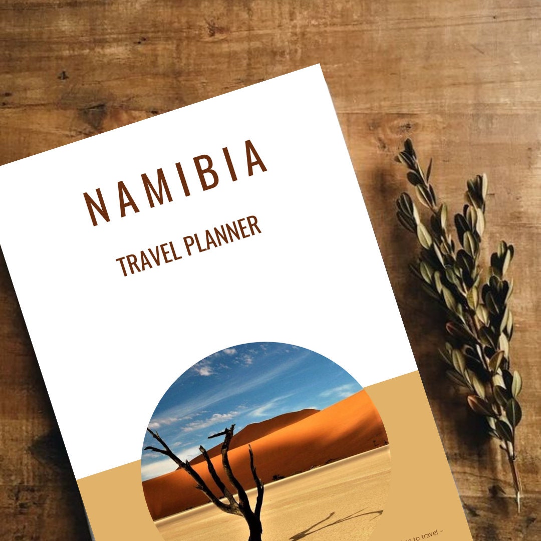 Namibia Travel Planner, Namibia Vacation Planner, Printable, Minimal ...