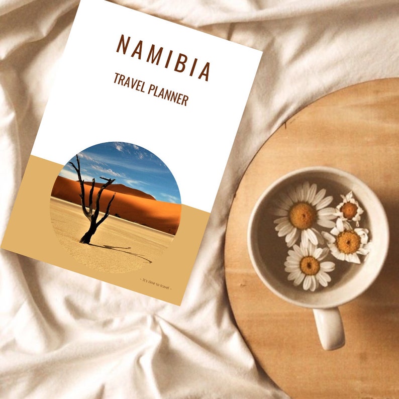 Namibia Travel Planner, Namibia Vacation Planner, Printable, Minimal ...