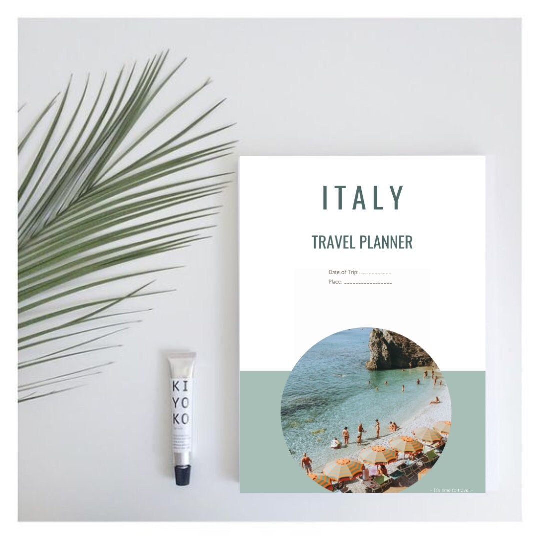 Printable ITALY Travel ITINERARY Template – Digital Vacation Travel ...