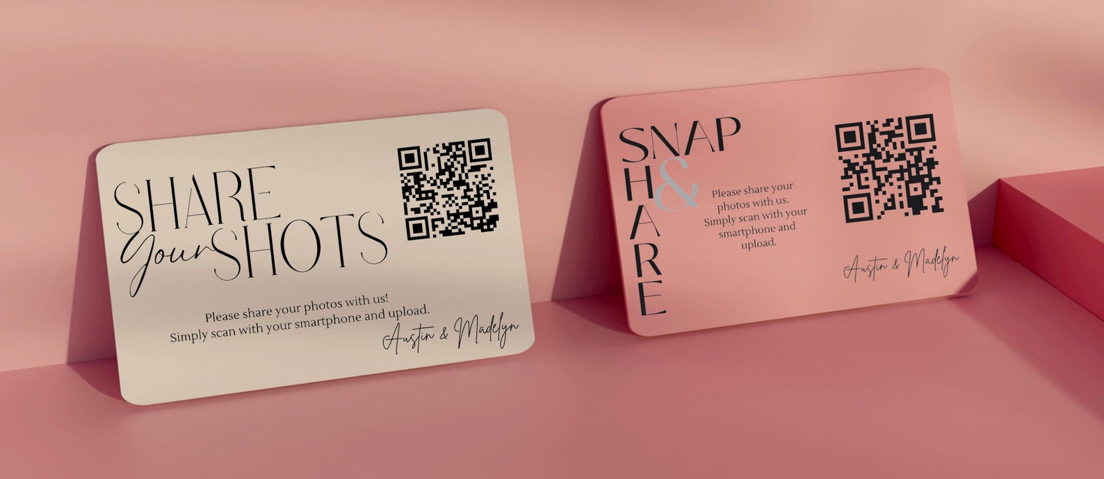 Customizable Snap & Share QR Code Sign Wedding Sign Photo Album Wedding ...