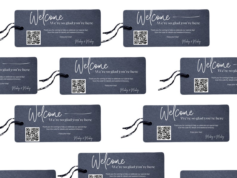 Welcome Guests Card QR Code Card QR Code Wedding Love Qr Code Wedding ...