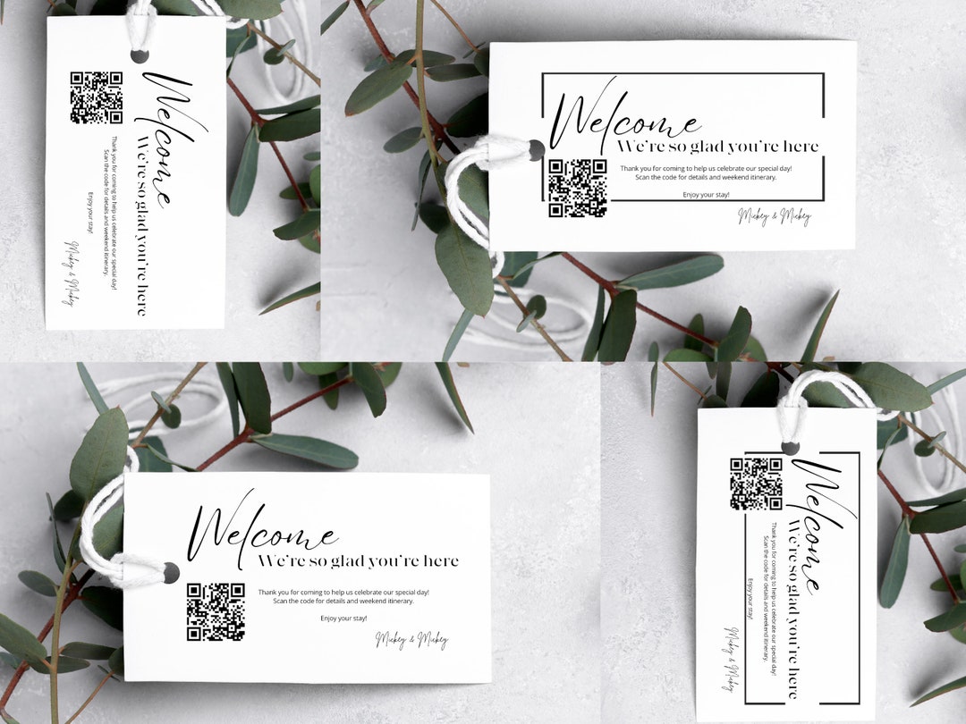 Wedding Welcome Guests QR Code Card QR Code Wedding Love Qr Code ...