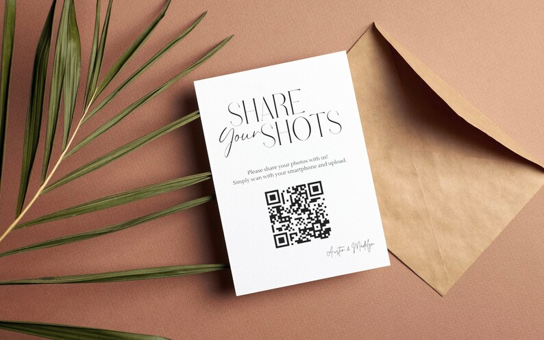 8x11 Share Your Shots QR Code Sign QR Code Wedding Love Qr Code Wedding ...