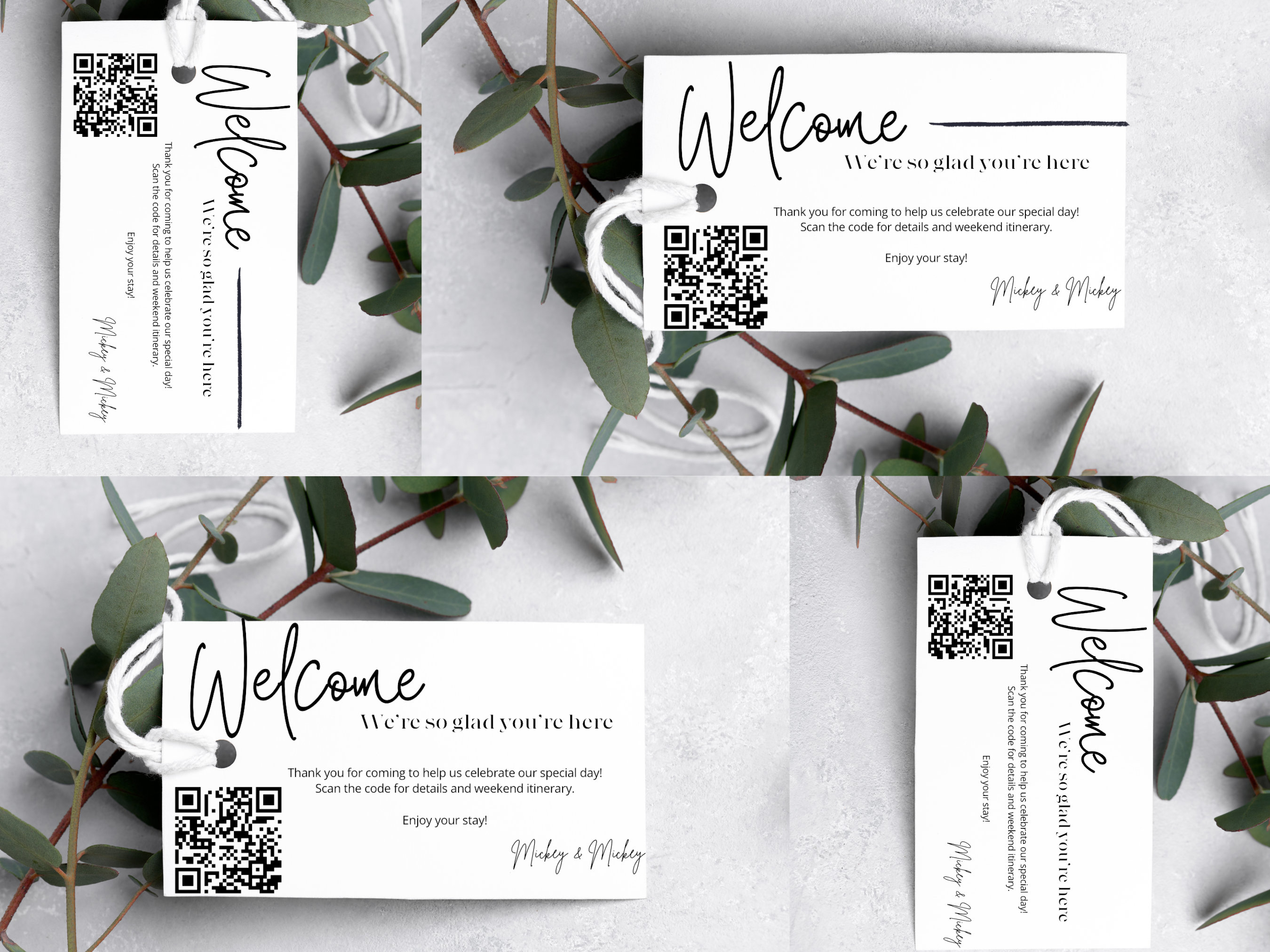 Welcome Guests Card QR Code Card QR Code Wedding Love Qr Code Wedding ...