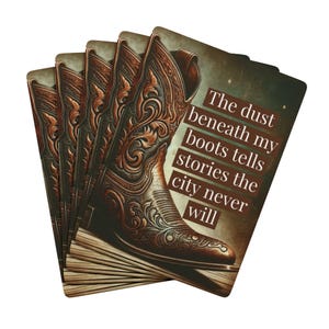 Western Boot Deck of Cards - Etsy