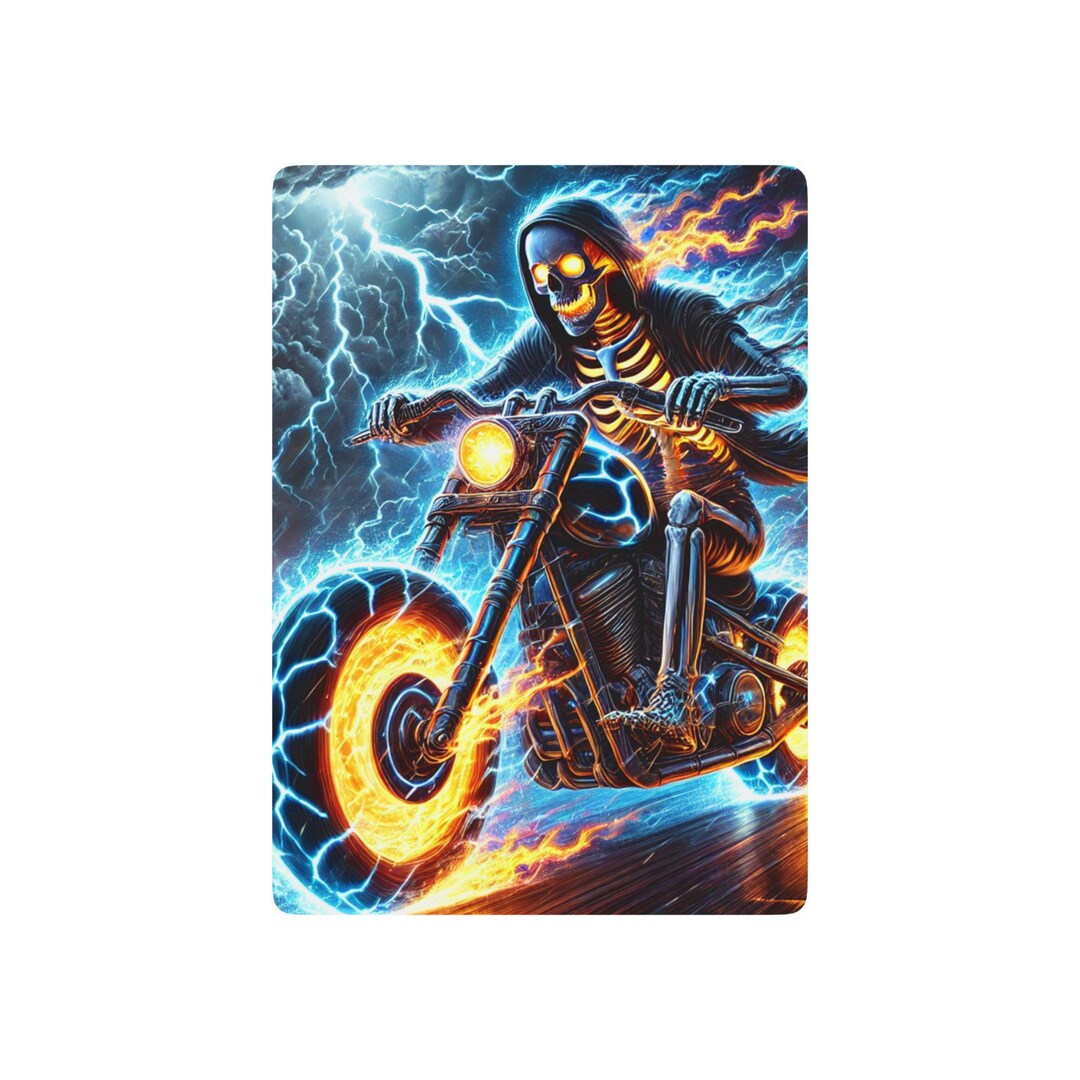 Fiery Skeleton Deck of Cards - Etsy