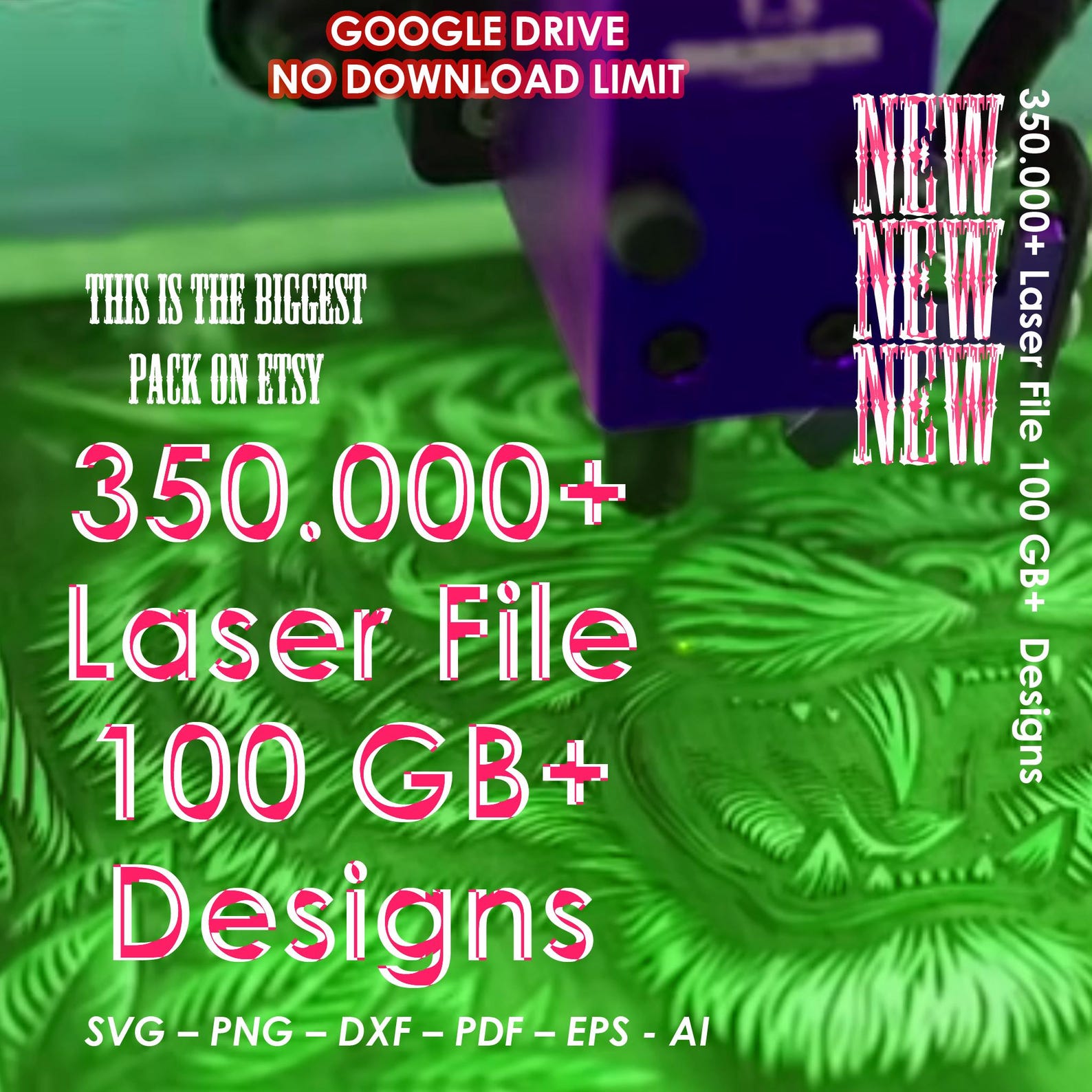 350,000 Laser Cut Designs, Mega Bundle (svg, Dxf, Png, Eps, Pdf) - Etsy